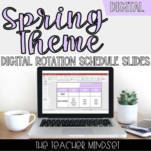 Digital Center Slides | Spring Theme | Slides & PowerPoint | TPT