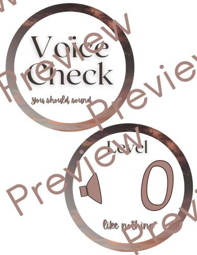 Realistic Boho Voice Level Chart and Cards : Classic - Photos - Neutral ...