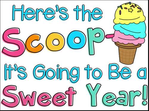 Ice Cream Back to School Bulletin Board- Chillin' into the New School Year!