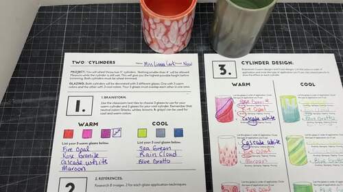 Wheel Throwing Two Cylinders by Miss Linnea Lark | TPT