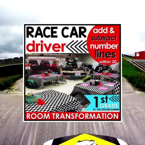 Number Line Addition and Subtraction | Race Car Room Transformation