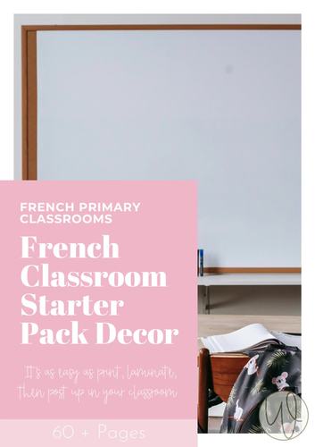 French Classroom Starter Pack Decor by A Series of Wonder | TPT