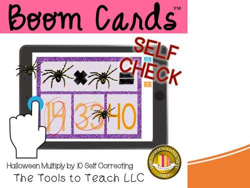 Boom Cards Halloween Multiply by 10 Self-Correcting by The Tools to ...