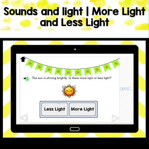Exploring Light More vs. Less Light | Boom Cards Digital Resource
