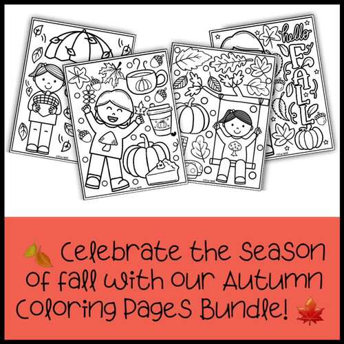 Fall Autumn Pumpkin Coloring Sheets - September Coloring Pages (Prek - 2nd)