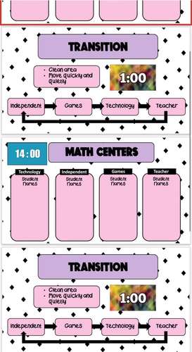 Math Centers Slides by Teachin' it all | TPT