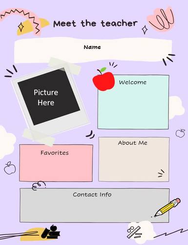 (5) Meet the Teacher Templates - EDITABLE in PowerPoint and Google Slides!