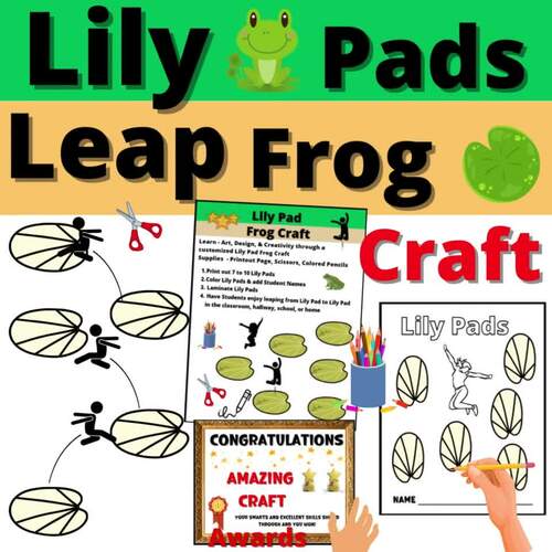 Leap Frog Lily Pads Craft Activities Leap Year Activity and Bonus Craft ...