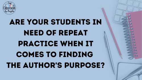 Author's Purpose Task Cards for High School English I & II STAAR Test Prep