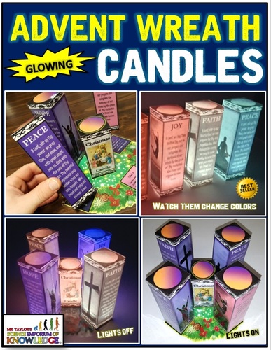 Advent Wreath: Illuminated Candle Centerpiece | TpT