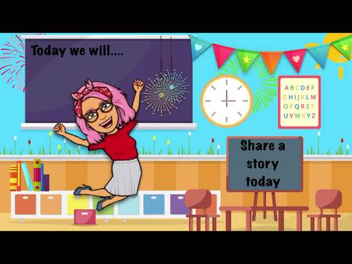 Seasonal Bitmoji Virtual Classroom Templates | Customizable by Amanda ...