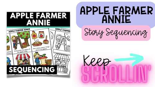 APPLE FARMER ANNIE Story Sequence Activities | Cut N Glue | Reading ...