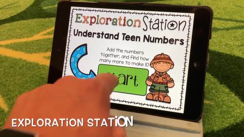 Exploration Station - Practice Facts to 5 by The Kindergarten Explorer