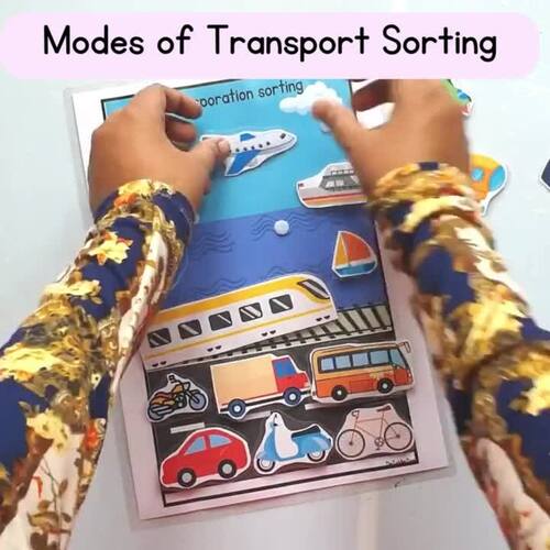 Transportation Sorting ,Air Land Water Vehicle Sort ,Preschool Kindergarten