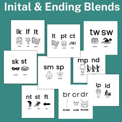 Orton Gillingham Phonics Level 2 Bundle: Digraphs, ck, Blends ...