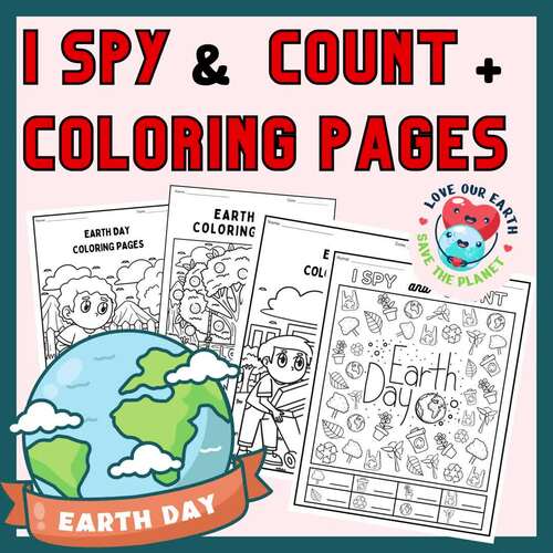 Earth Day Math Activities I SPY Earth day Math Activity + Spring ...