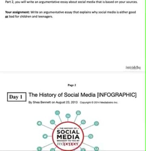 l Writing Unit l The Pros & Cons of Social Media l Practice Performance ...