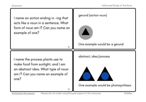 Noun Riddles | Types of Nouns Grammar Game | Upper Elementary | TPT
