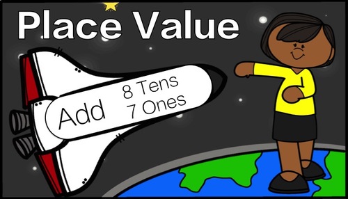Place Value: Tens and Ones (Outer Space) by Move and Groove Math