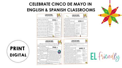 Cinco de Mayo Bilingual Reading Comprehension | English & Spanish PDF ...
