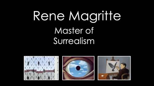 Magritte/Surrealism:33 Editable Slides Powerpoint | TPT