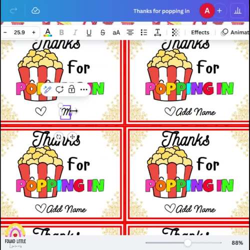 Popcorn Thanks for Popping In Tags – Back to School & Meet the Teacher ...