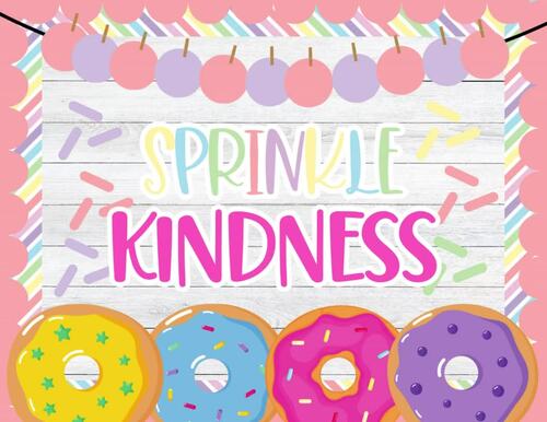 Sprinkle Kindness Bulletin Board Kit Door Classroom Decor Back to School