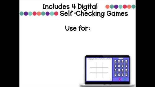 Multiplying Fractions and Mixed Numbers Game | Google Slides | TPT