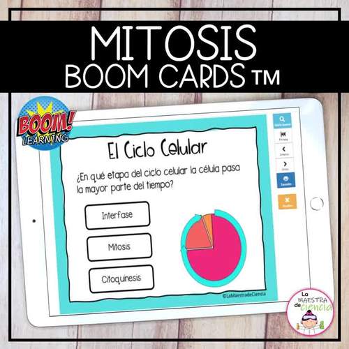 Mitosis/ Ciclo Celular: Boom Cards™ by La Maestra de Ciencia | TpT