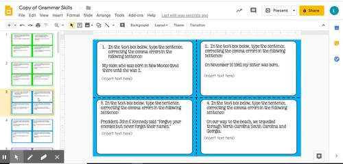 DIGITAL GRAMMAR SKILLS & PARTS OF SPEECH ACTIVITIES BUNDLE by Lit with Lyns