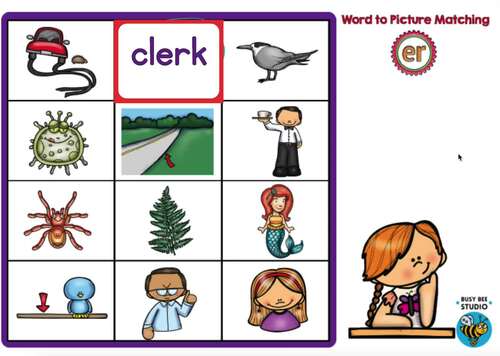 R CONTROLLED VOWEL ER GAME PHONICS BOOM CARDS 1ST 2ND GRADE WORD ...