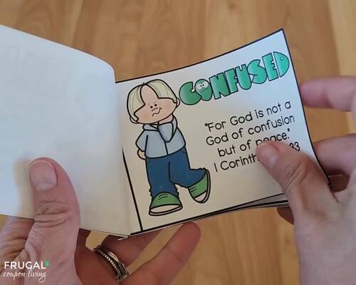 Christian Emotions Printable Booklet, Kids Mindfulness SEL Activity ...