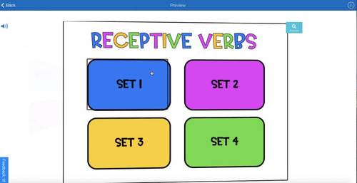 ANIMATED Expressive & Receptive Verbs Boom Cards™ for Little Learners