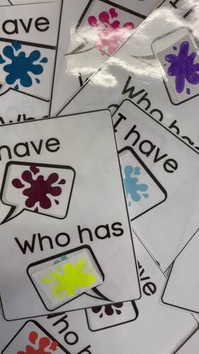 I have Who has COLORS card game by Sparking Creativity Now | TPT
