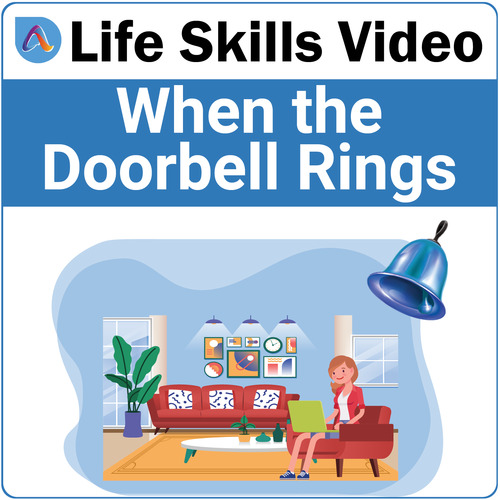 Free Functional Life Skills SPED Video - When the Doorbell Rings