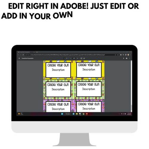 Customizable Coupons for Rewards and Incentives | Easter Theme | TPT