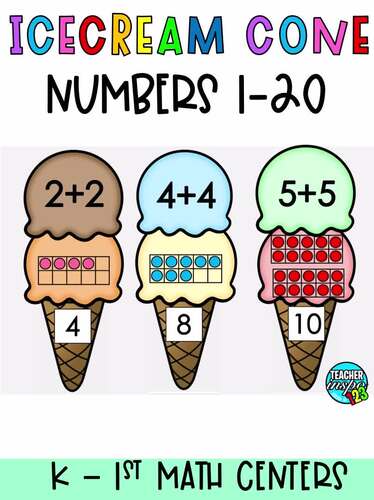 Summer End of Year Activities First Grade Addition within 20 with Pictures