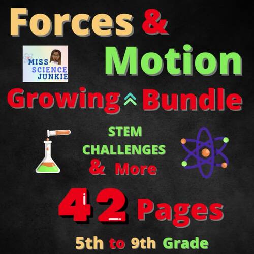 Forces and Motion Bundle | Laws of Motion Experiments | Force Task Cards
