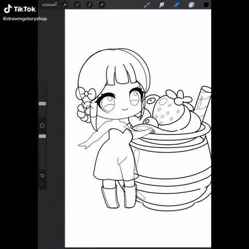 50 Procreate Bakery and Chibi Pose stamps,bases Bakery by DrawingStoryShop