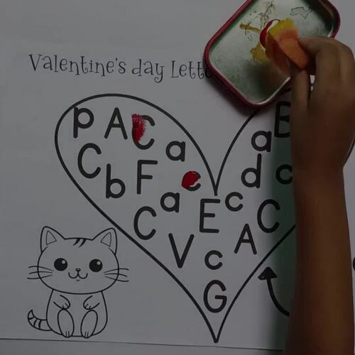 Preschool Valentine's day Letter Hunt,Valentine's day preschool ...