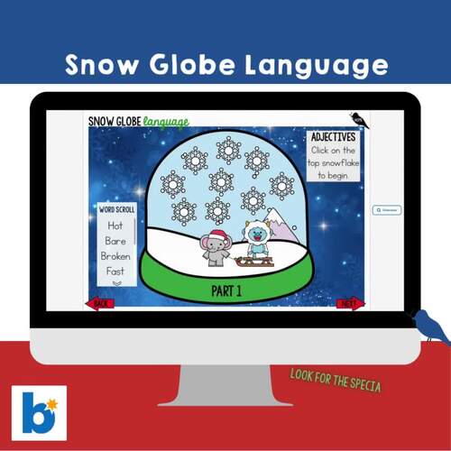 Snow Globe Language Activity - Digital Speech Therapy Resource and Home ...