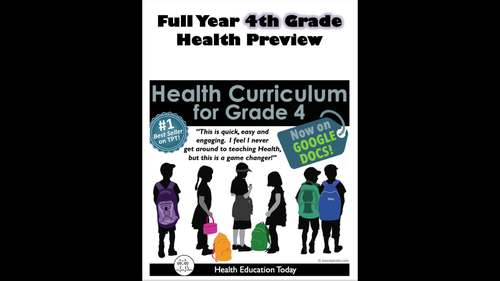 Grade 4 Health Full Year! 4th Grade Health for Print and Online | TPT