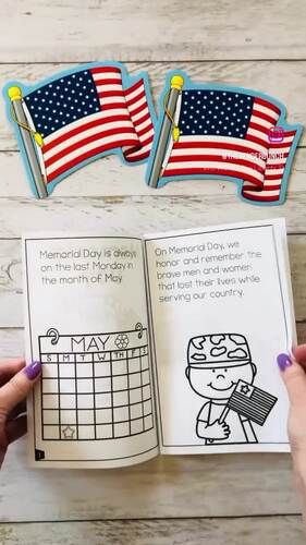 Memorial Day Student Reader - Memorial Day Mini Lesson | TPT