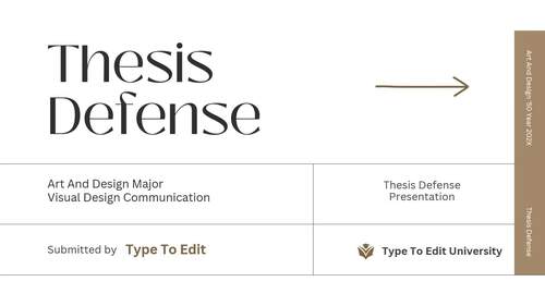 Thesis Defense University - Beige Theme Ready Made Presentation - Ready ...