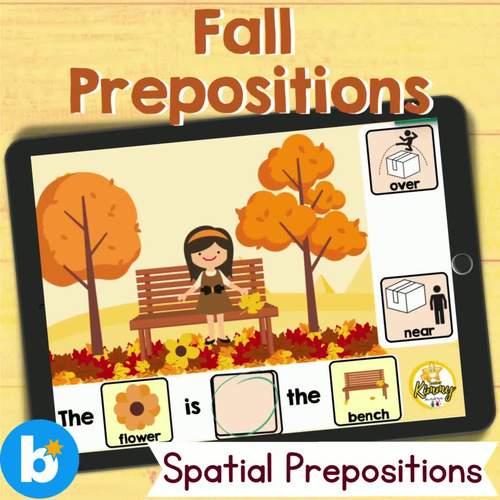Fall Spatial Prepositions Boom Cards by Teacher Kimmy | TPT