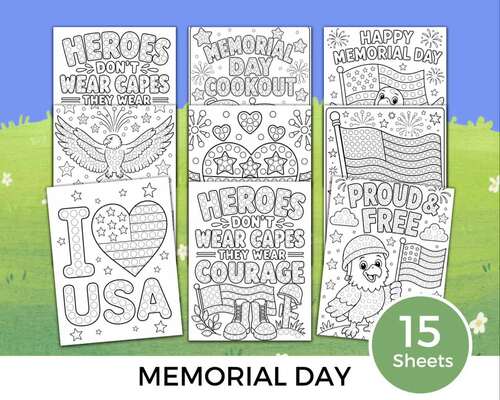 Memorial Day Dot Marker Printables Bundle Preschool Dauber Worksheets ...