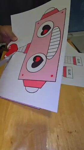 Valentine's Day Bag Craft Love Robot Craft & Writing Activity PreK to ...