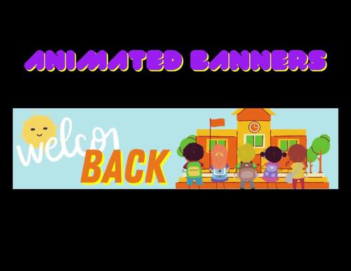 Back to School GOOGLE CLASSROOM BUNDLE | CLASSROOM RULES | ANIMATED BANNERS