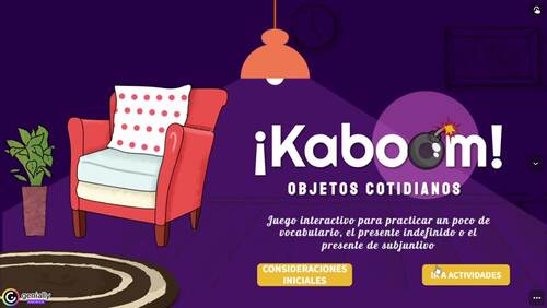 Kaboom Objetos Cotidianos. Juego interactivo (presente, presente de ...