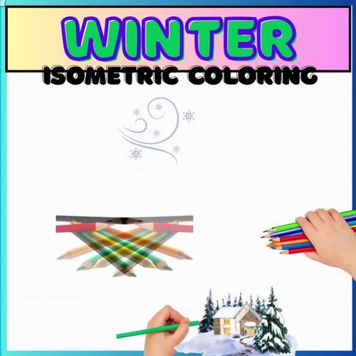 Winter Mindfulness Coloring Pages Isometric Art | Growth Mindset ...